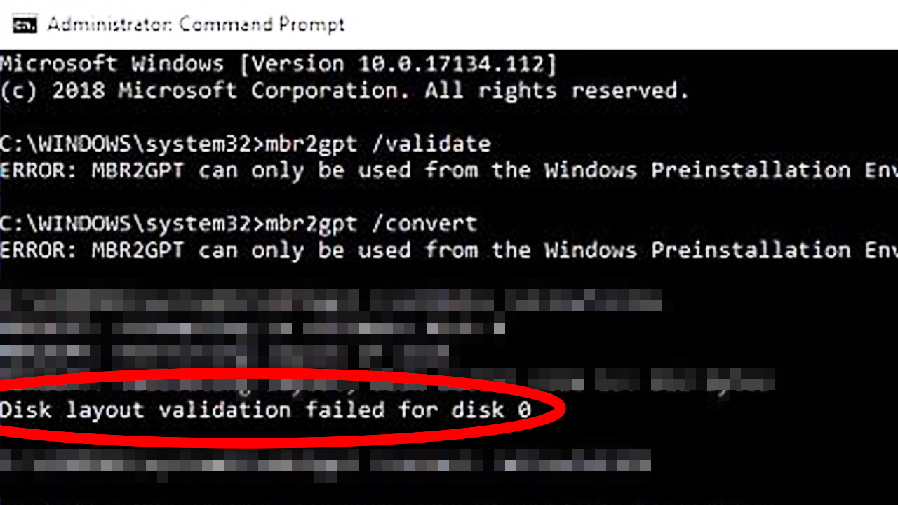 Fix Disk Layout Validation Failed For Disk 0” Error When Converting Partition To Gpt Tech Based