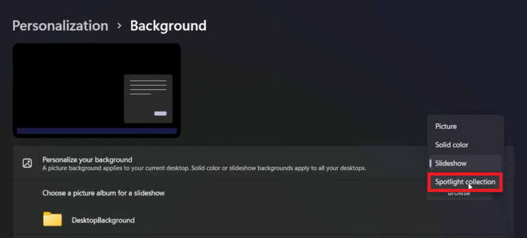 New Spotlight collection App in Windows 11 (How to use) - Tech Based