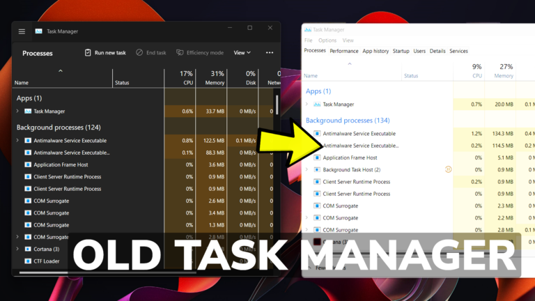 Fix: New Task Manager Reverted to Old Design in Windows 11 22557 - Tech ...