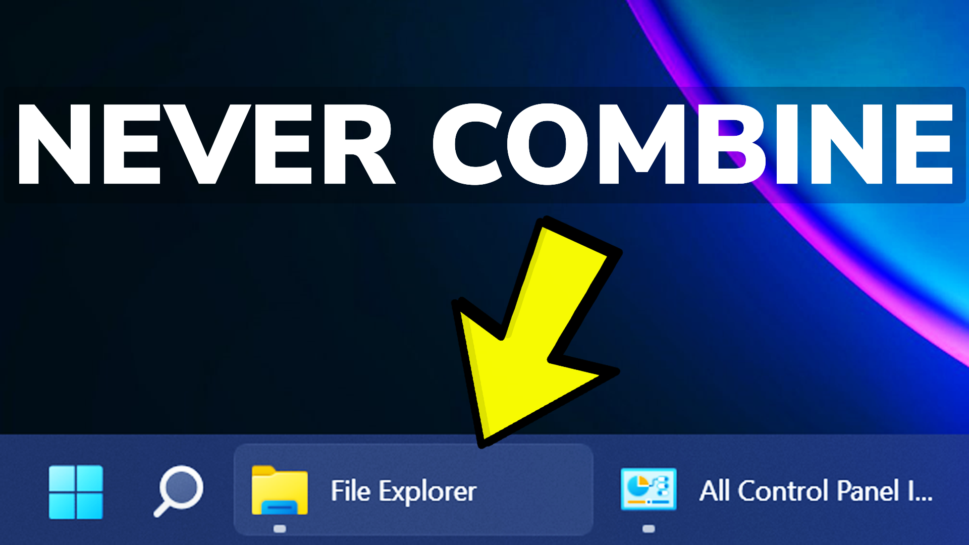 Taskbar Windows 11 Ungroup Icons Tech Based