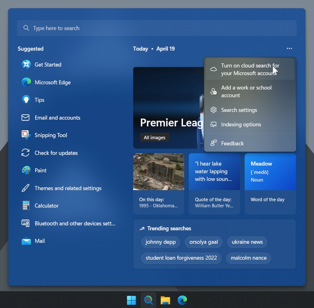 New Search Box in Windows 11 - Tech Based