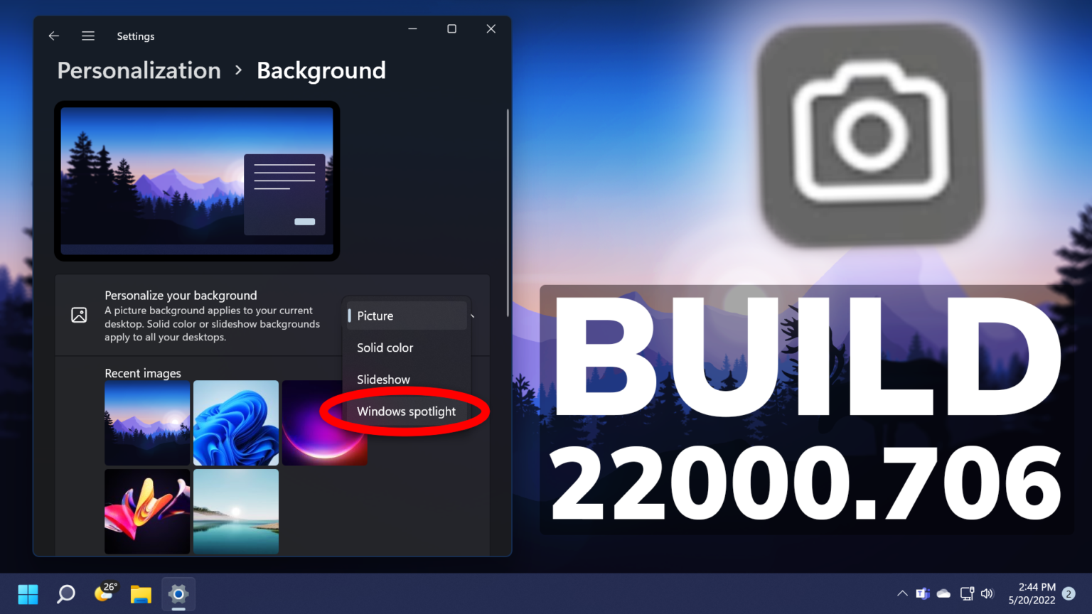 New Windows 11 Build 22000.706 – New Windows Spotlight, New Animations ...