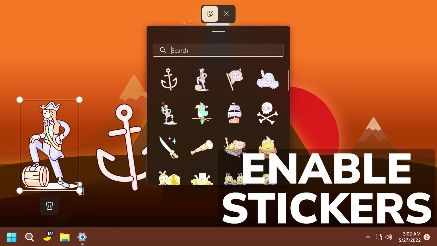 How to Enable the New Stickers Feature in Windows 11 22H2 - Tech Based