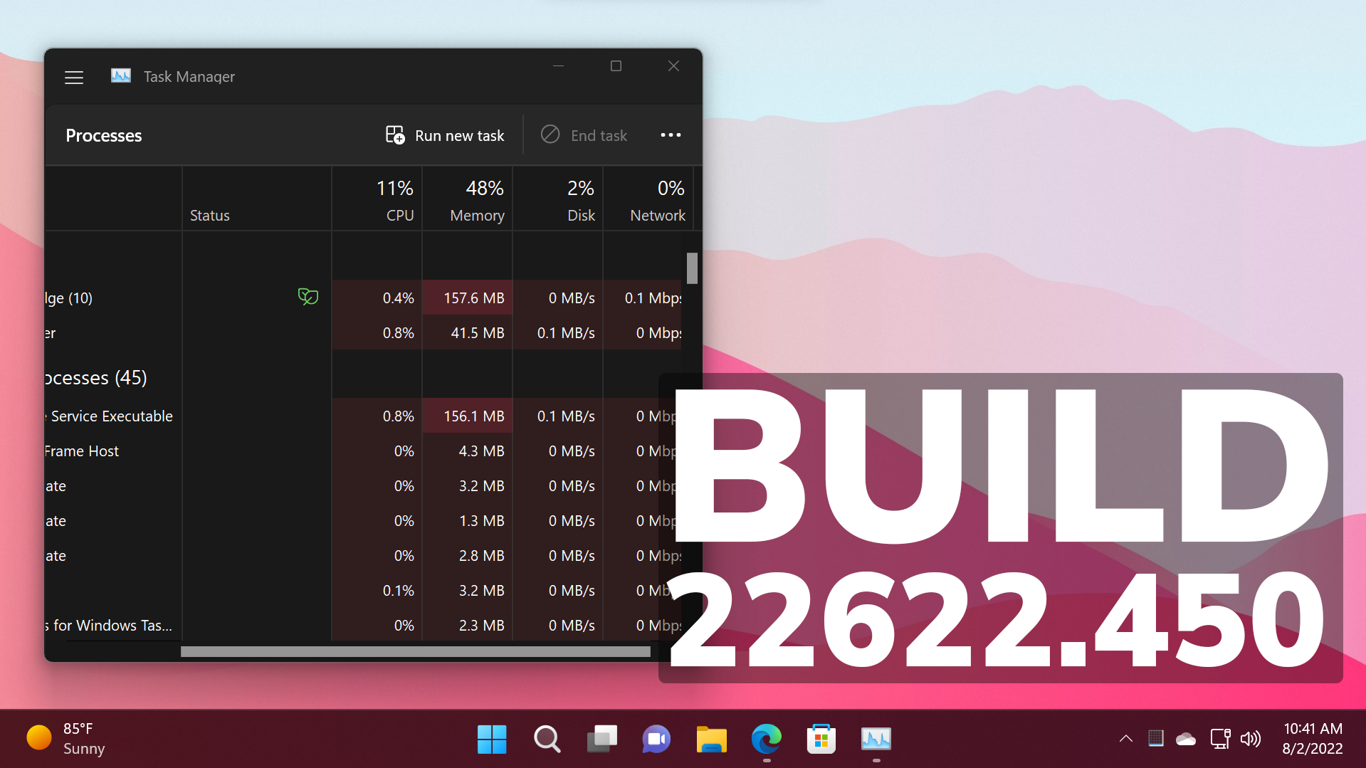 New Windows 11 Build 22622.450 – Ransomware Protection, Microsoft Edge ...