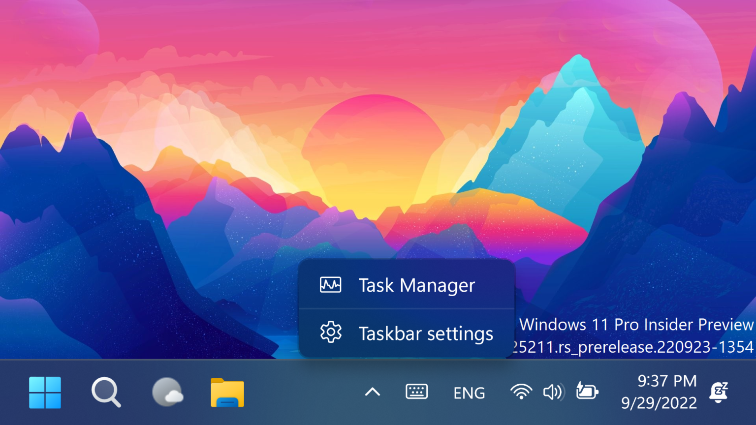 New Windows 11 Build 25211 – Task Manager on Taskbar Right-Click ...