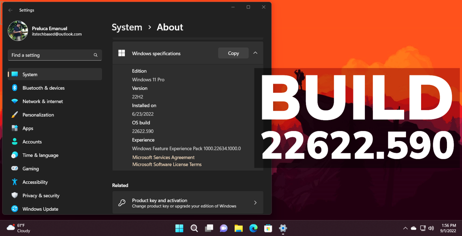 New Windows 11 Build 22622.590 – Getting closer to the Official Release ...