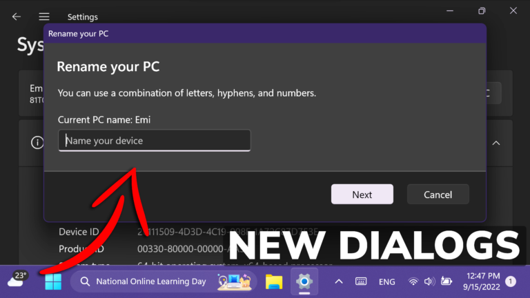 How to Enable New Dialogs UI with Dark Mode in Windows 11 25201 - Tech Based