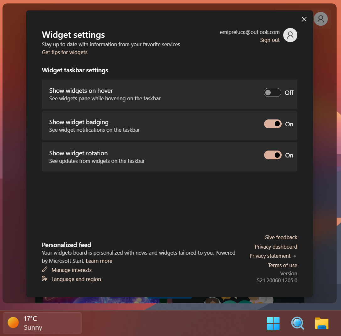 How to Enable the New Widgets Settings in Windows 11 25217 - Tech Based