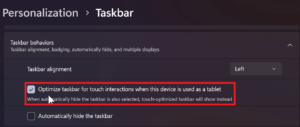 How to Enable the Tablet Optimized Taskbar in Windows 11 (On Any PC) - Tech Based