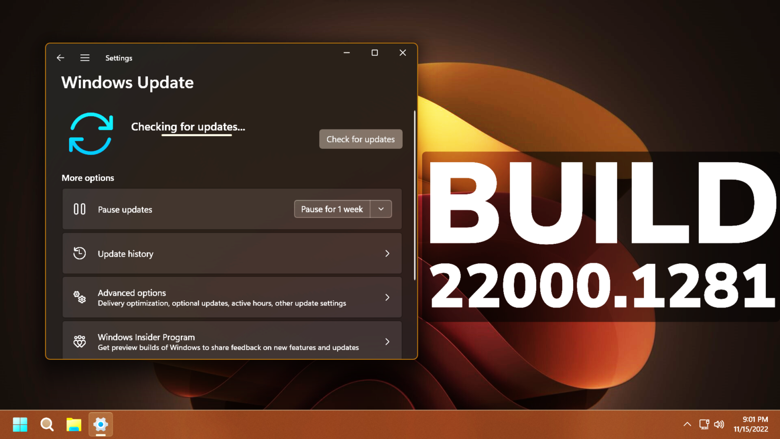 New Update for Windows 11 21H2 with Build 22000.1281 that brings New ...