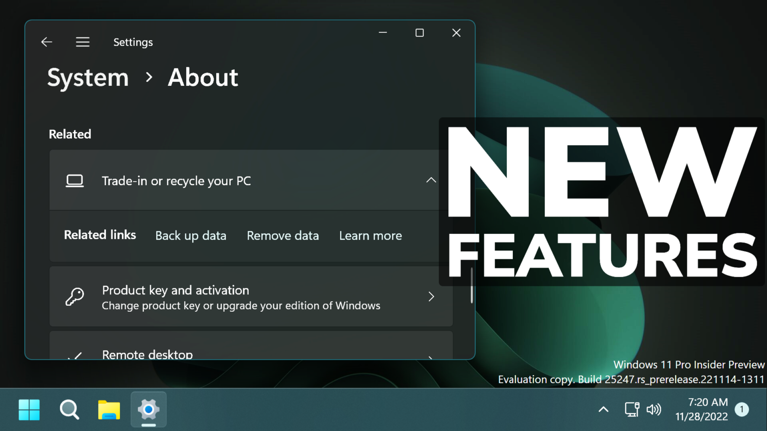 New Settings App Features in Windows 11 25247 (How to Enable) - Tech Based