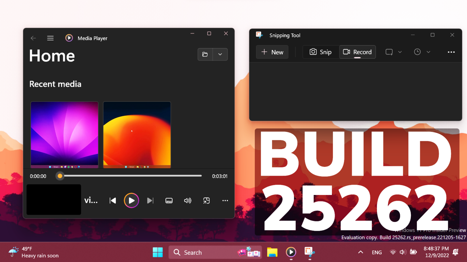 windows 11 25262 media player update - Tech Based
