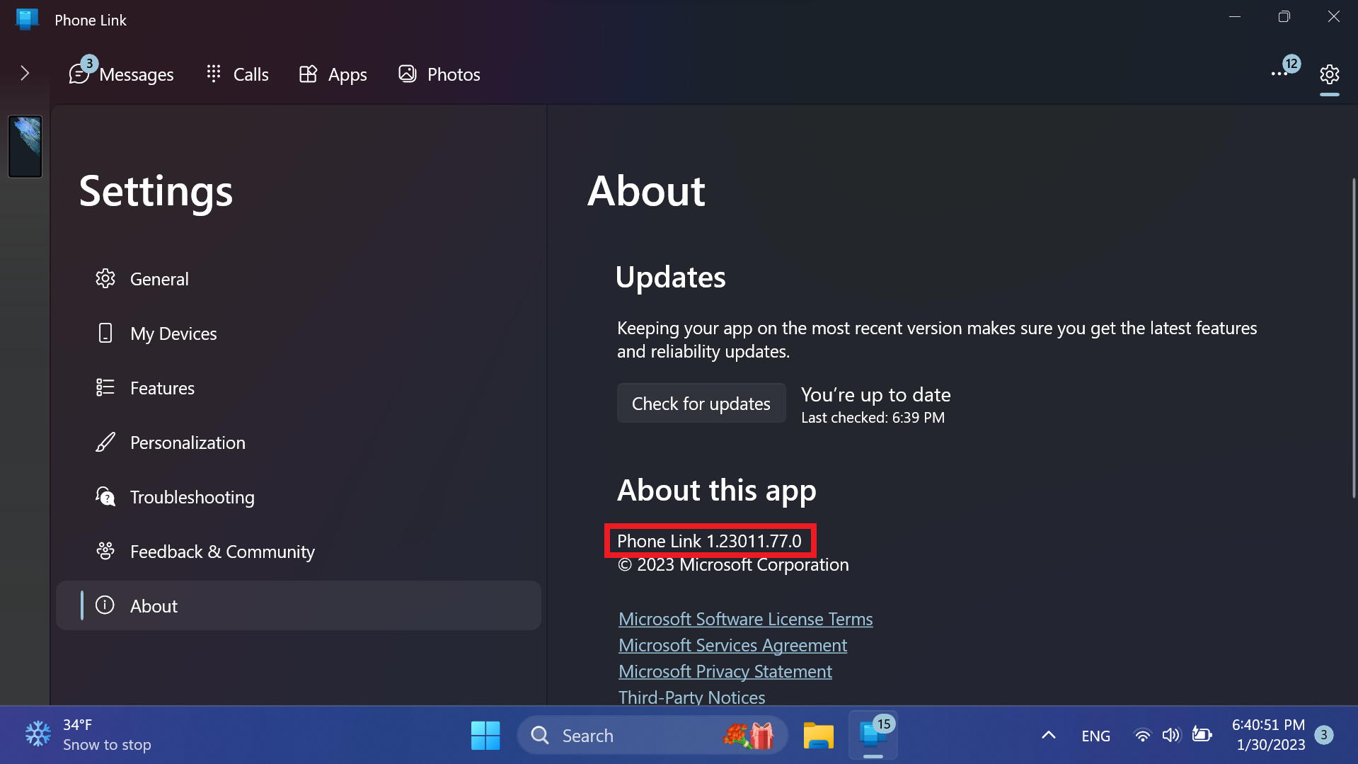 Phone Link App is getting a Widget in Windows 11 25284 - Tech Based