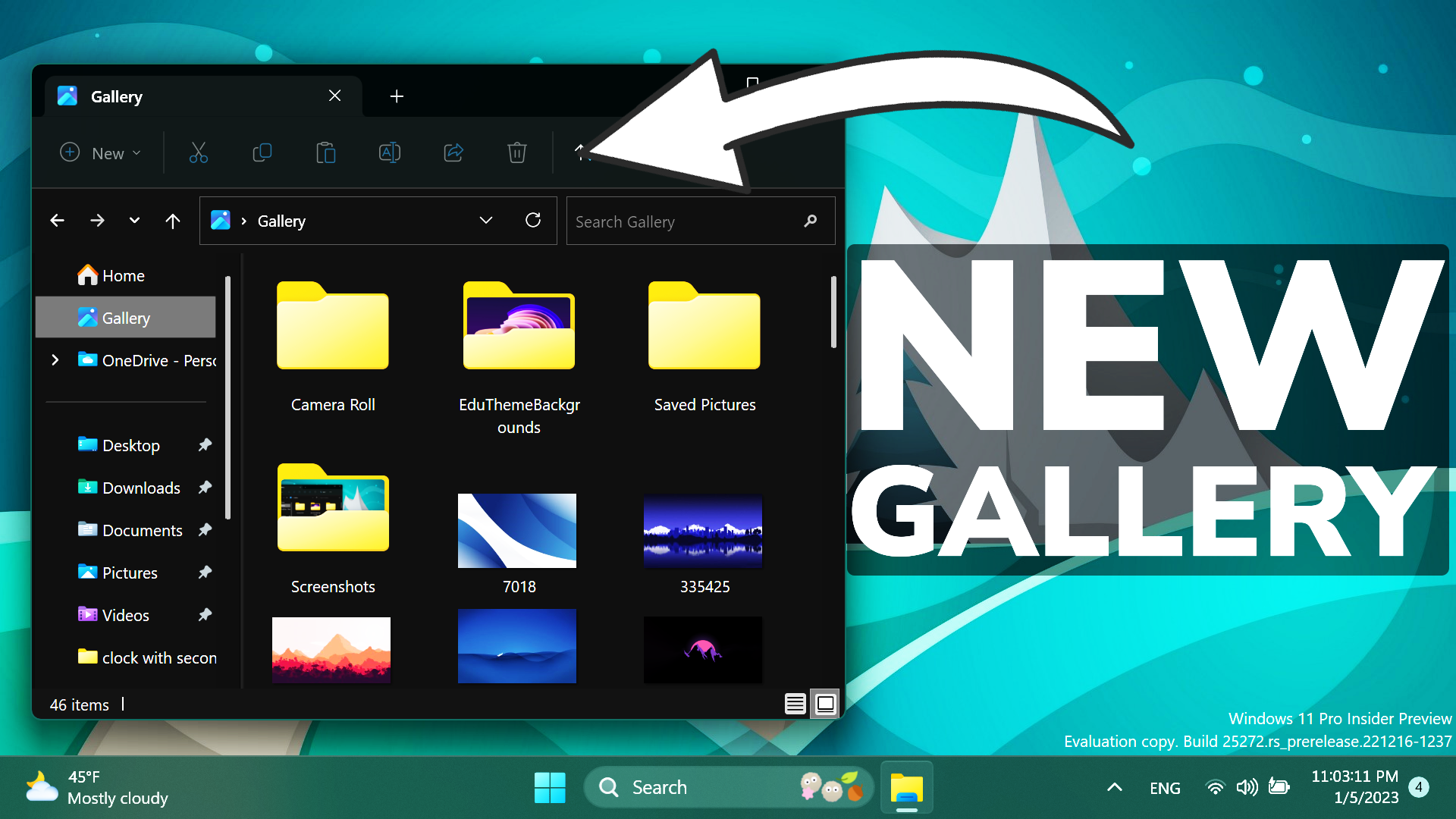 New Gallery Section in File Explorer in Windows 11 25272 (How to Enable) - Tech Based