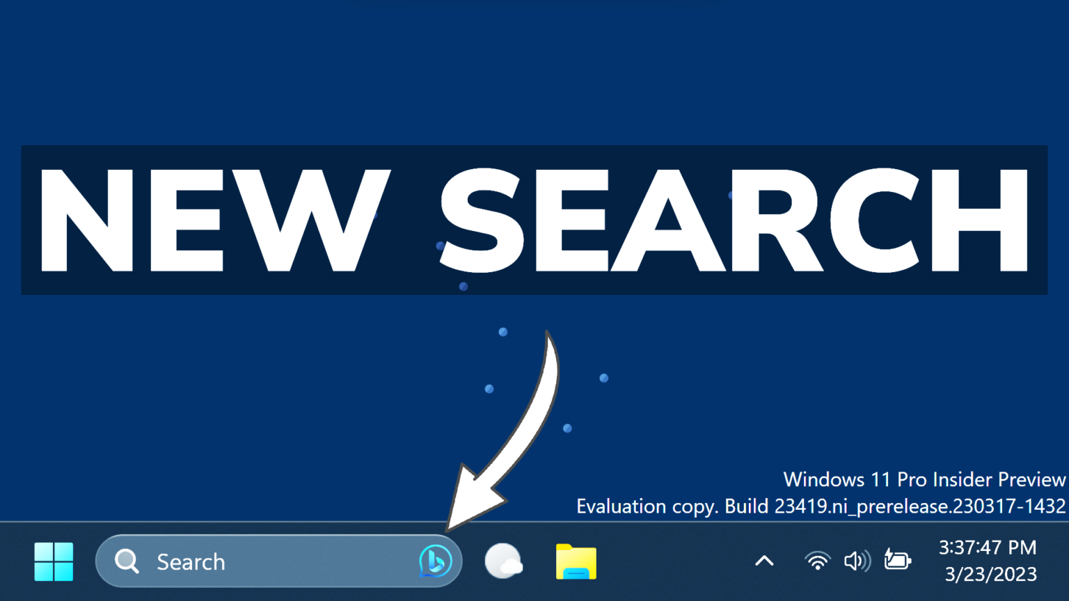 How to Enable New Search Box in Windows 11 23419 - Tech Based