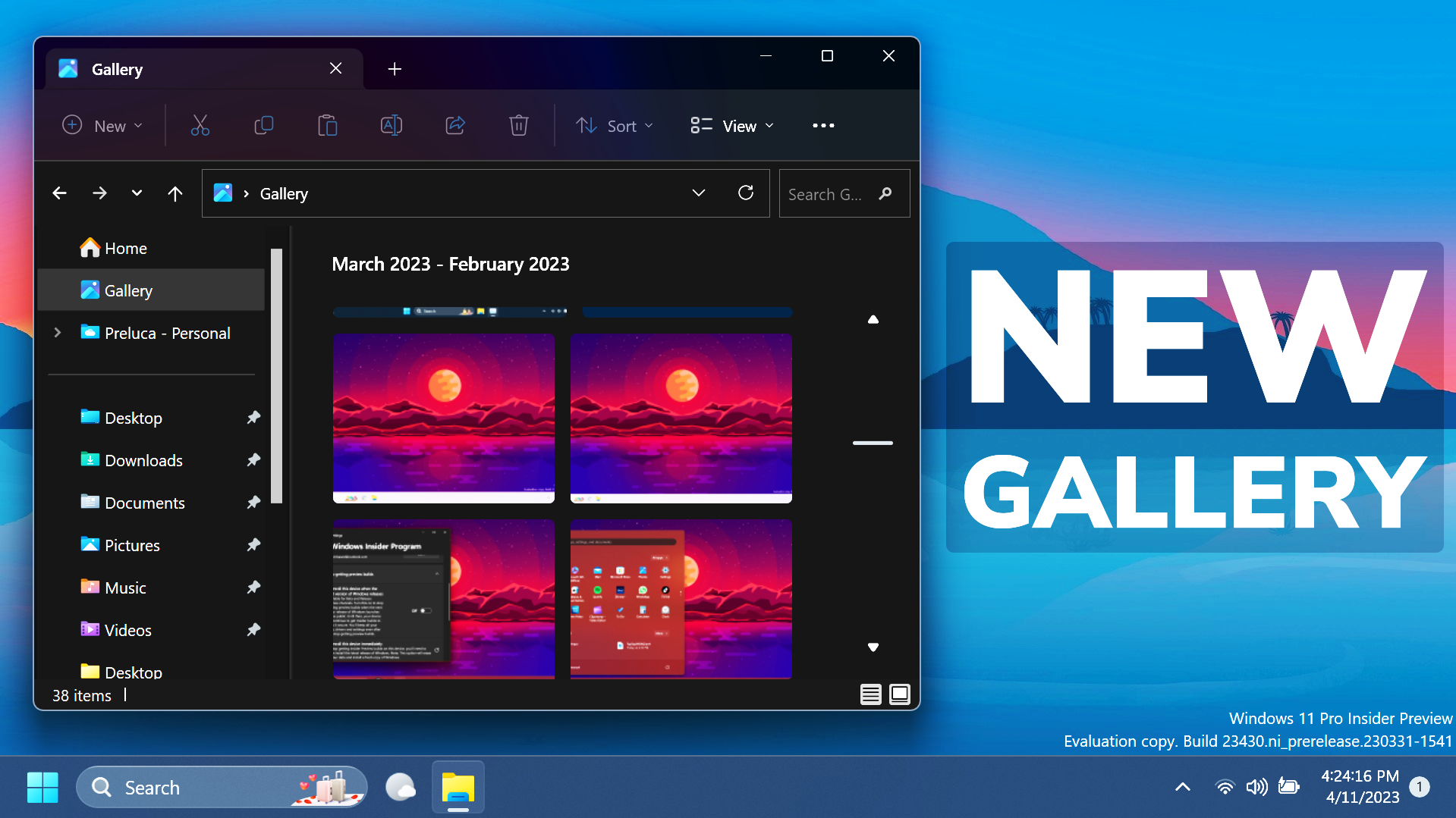 How to Enable New Gallery Section in File Explorer with New Options in ...