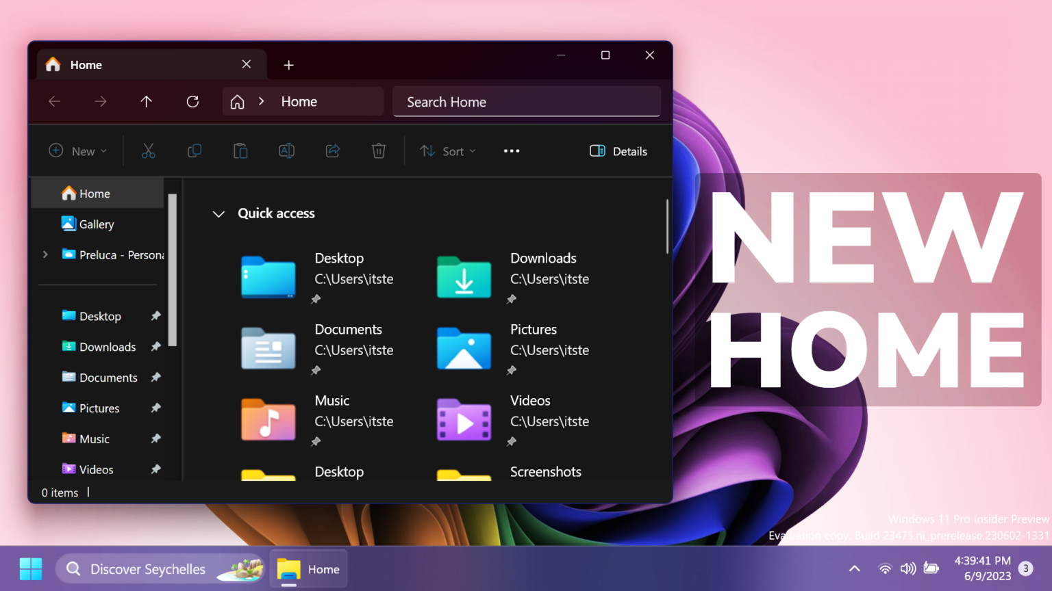 How to Enable New File Explorer Home Page in Windows 11 23475 - Tech Based