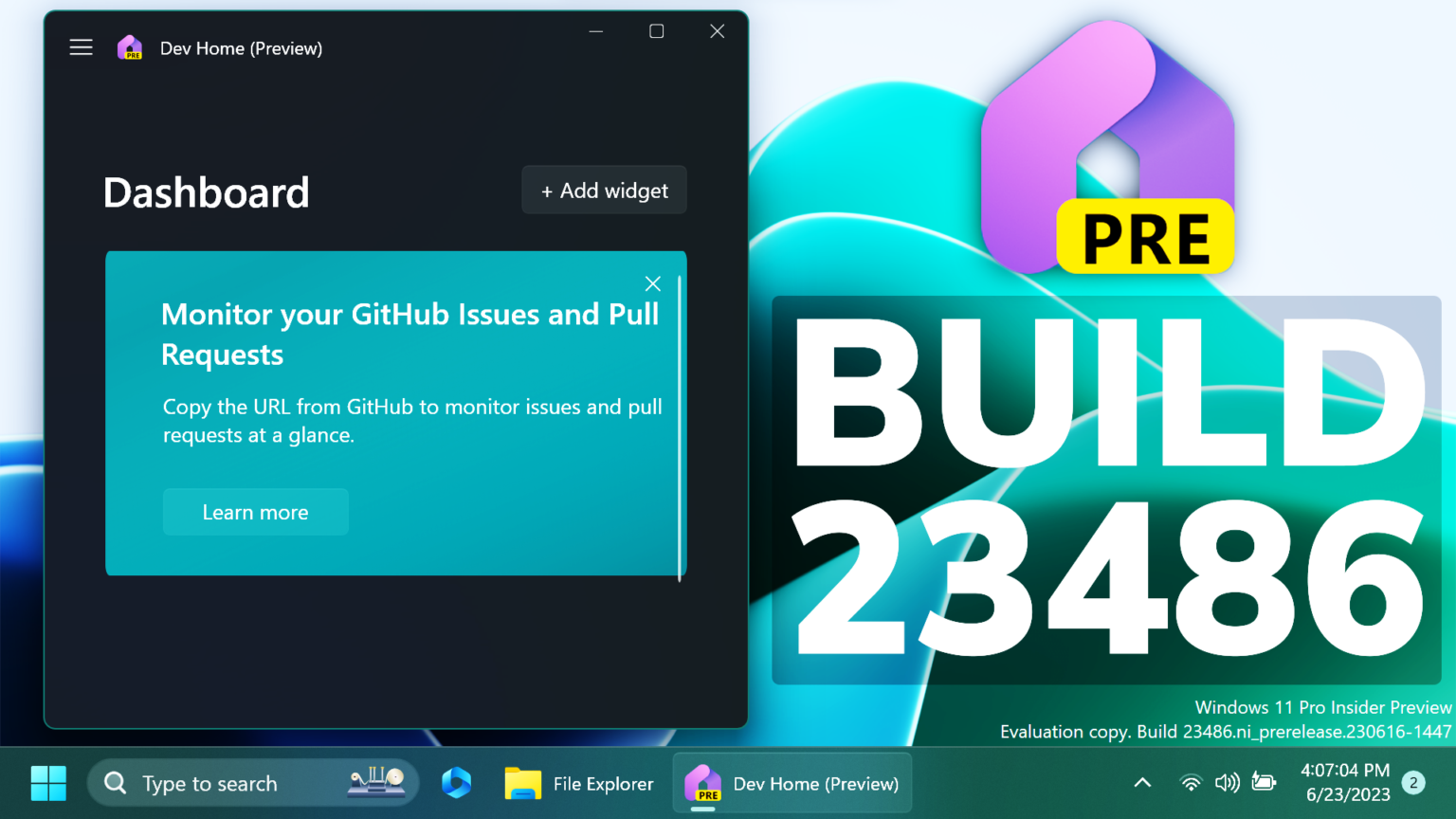 New Windows 11 Build 23486 – New Dev Home App, File Explorer and ...