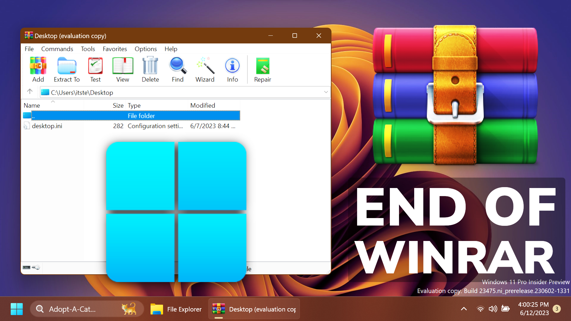 Windows 11 Big News – End of WinRAR - Tech Based