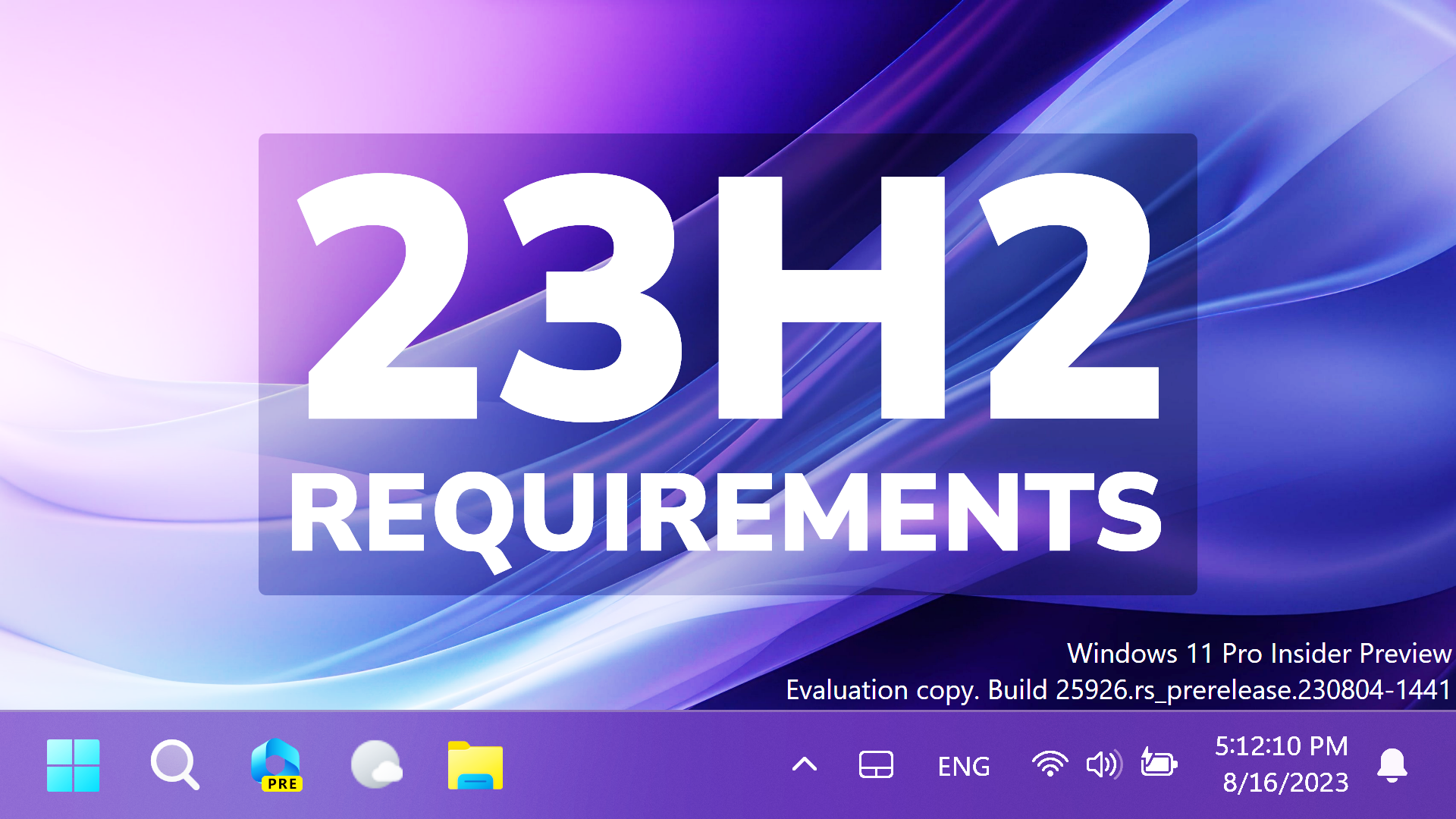 New Windows 11 23H2 System Requirements - Tech Based