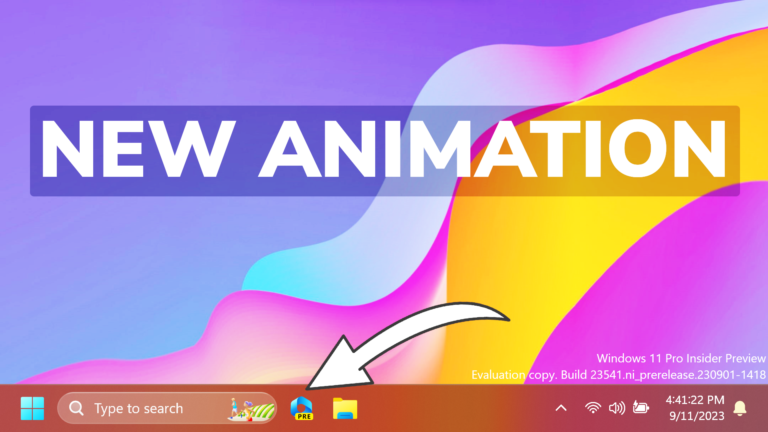 How to Enable New Taskbar Animation in Windows 11 23541 - Tech Based