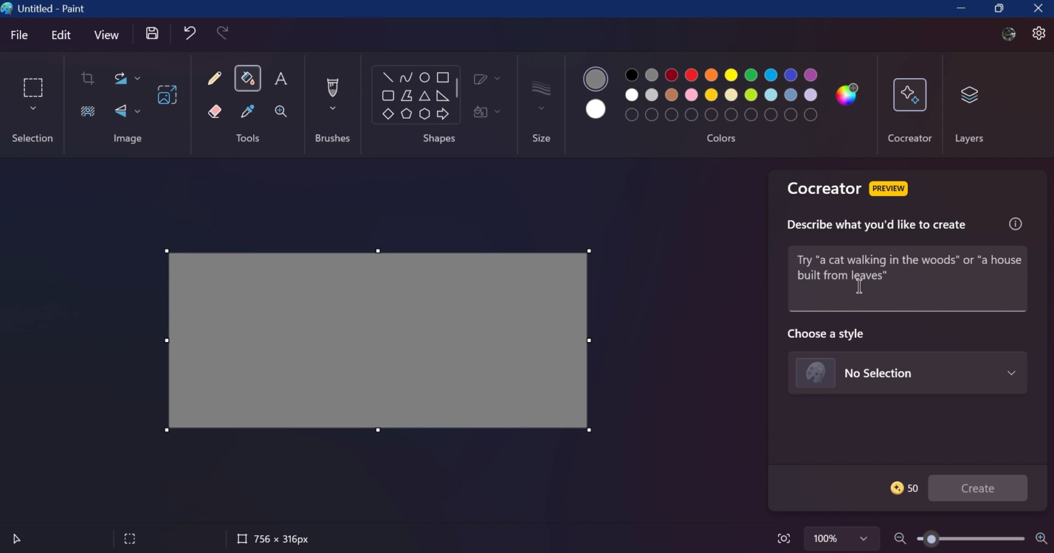 New Paint App in Windows 11 with Image Generation Feature - Tech Based