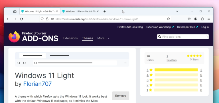 Firefox Theme with Windows 11 Mica Design (How to Enable) - Tech Based