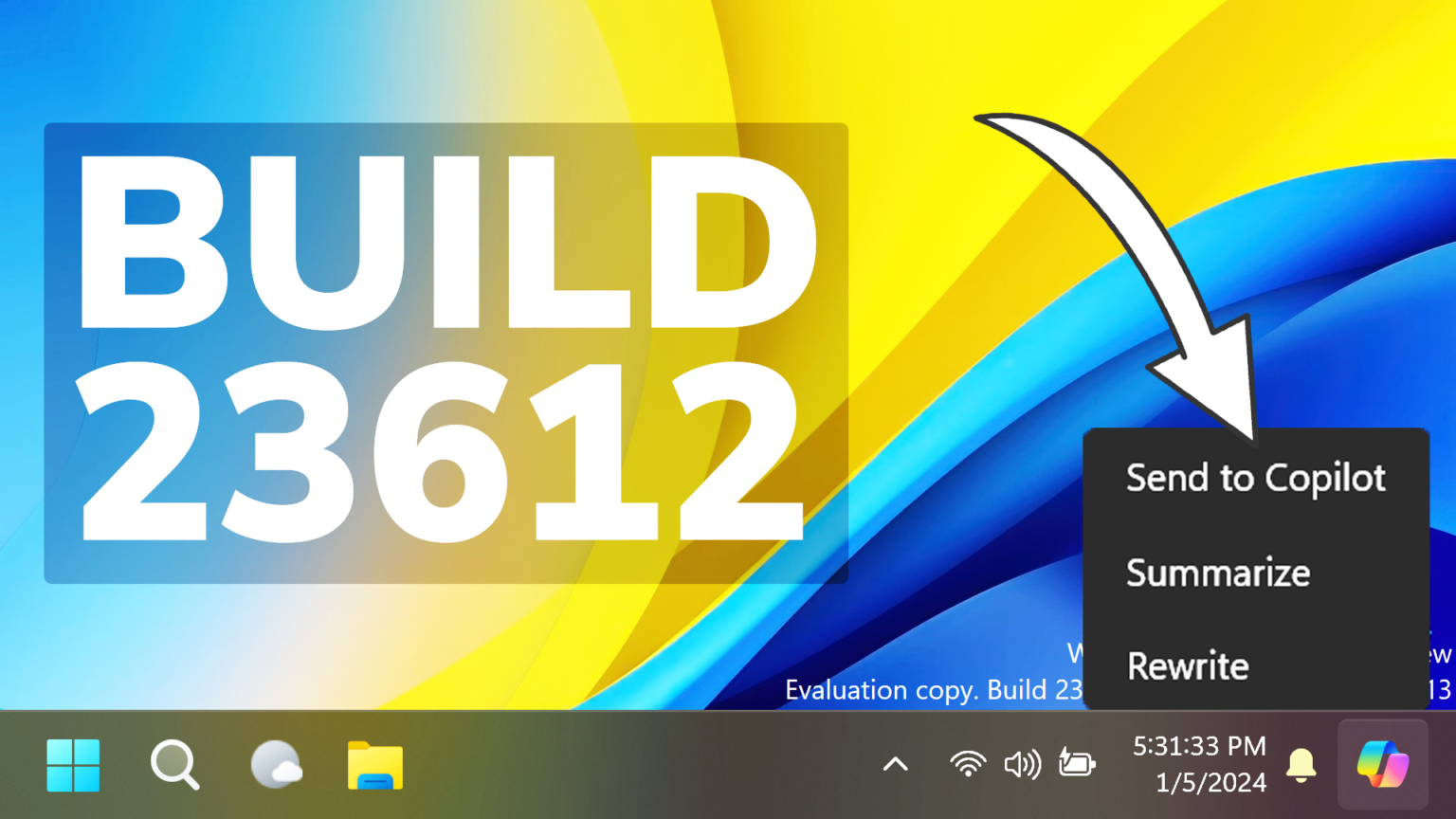 New Windows 11 Build 23612 – New Copilot AI Features, Lock Screen ...