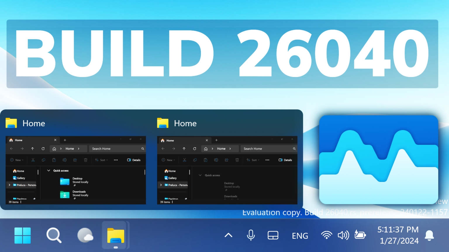 New Windows 11 Build 26040 – New Task Manager Icon, New Taskbar ...
