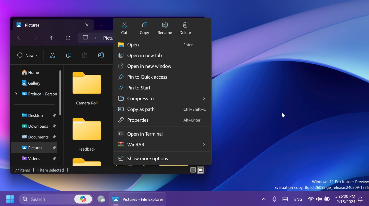 New Windows 11 Build 26058 – New Context Menu Labels, Pointer Indicator, and Fixes (Canary and ...