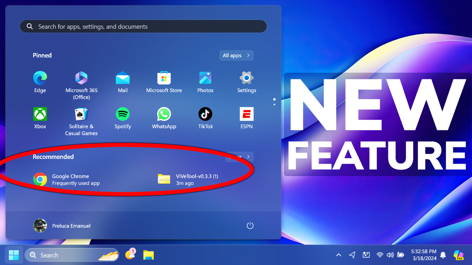 How to Enable New Start Menu Feature in Windows 11 22635.3350 - Tech Based
