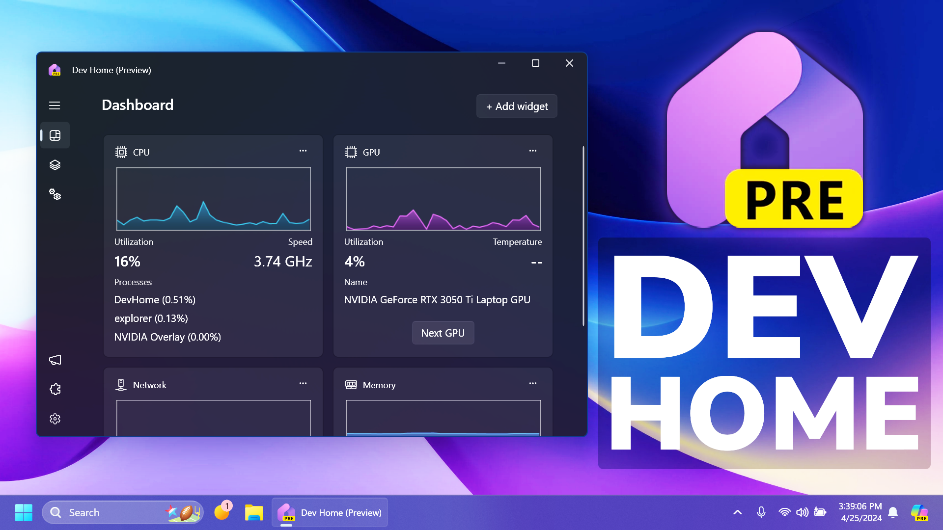 New Dev Home App in Windows 11 - Tech Based