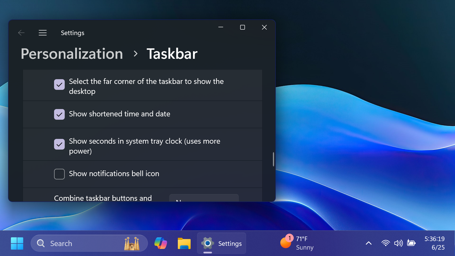 How to Enable New Taskbar Settings and Open With Dialog in Windows 11 ...