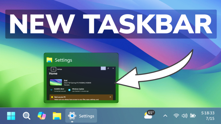 How to Enable the New Taskbar in Windows 11 Build 22635.3930 - Tech Based