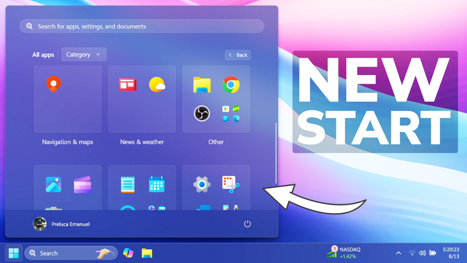New Start Menu UI in Windows 11 22635.4010 (How to Enable) - Tech Based