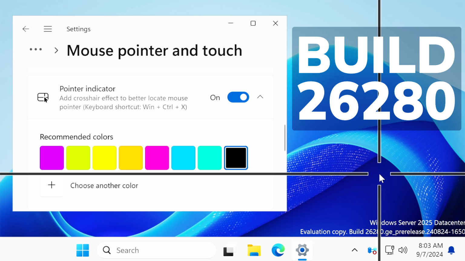 New Windows 11 Build 26280 – New Mouse Pointer Indicator, New Setup ...