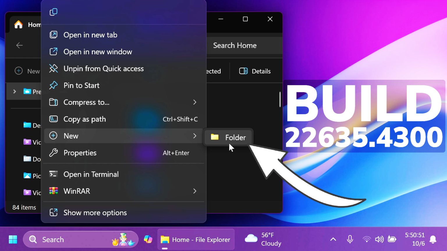 New Windows 11 Build 22635.4300 – New Context Menu, New File Explorer ...