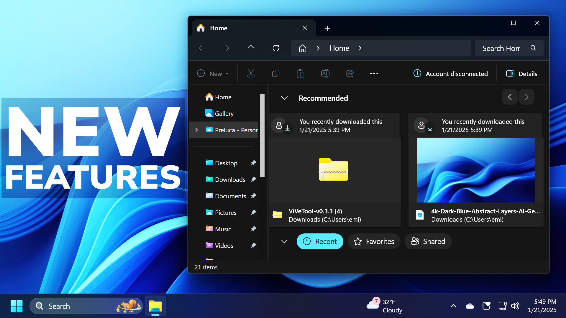 How to Enable All New Features in Windows 11 22635.4800 – New Start Menu, New File Explorer Home ...