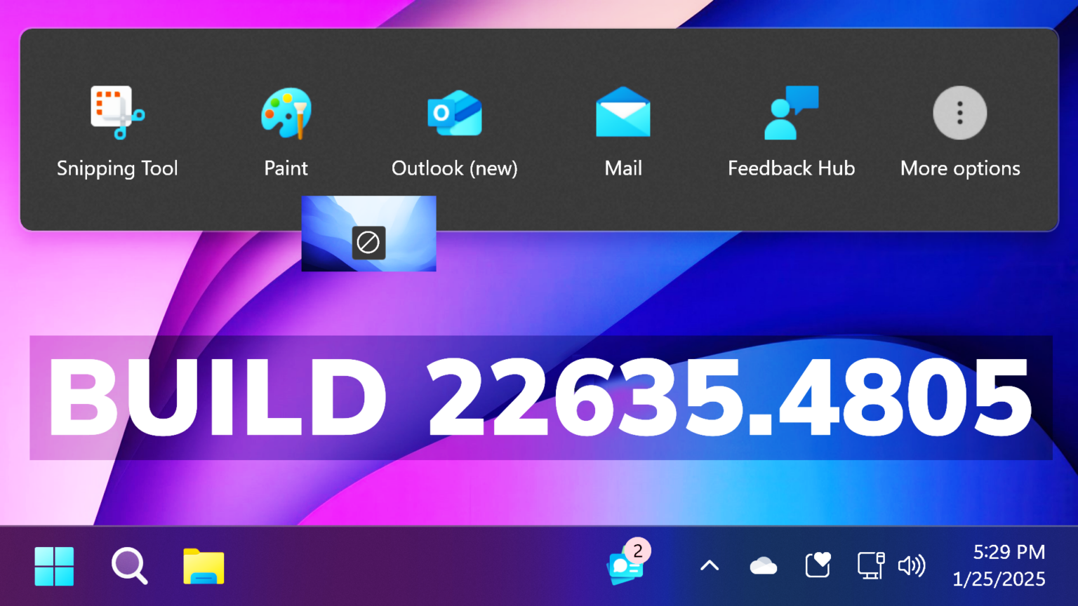 New Windows 11 Build 22635.4805 – New Drag to Share Feature, New Snap Bar and Snap Flyout (Beta ...