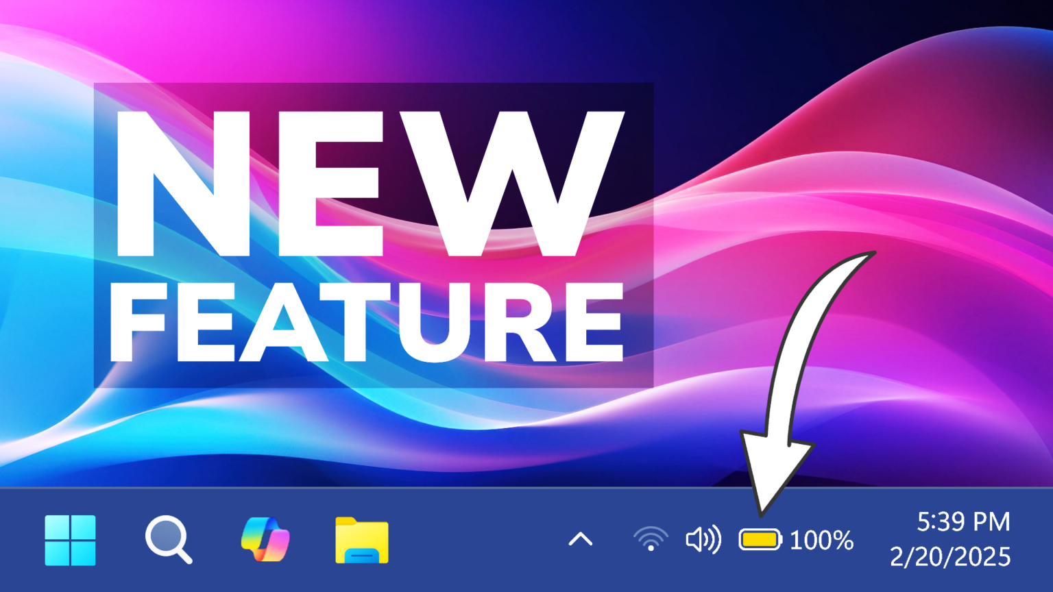 windows 11 new taskbar battery icon - Tech Based