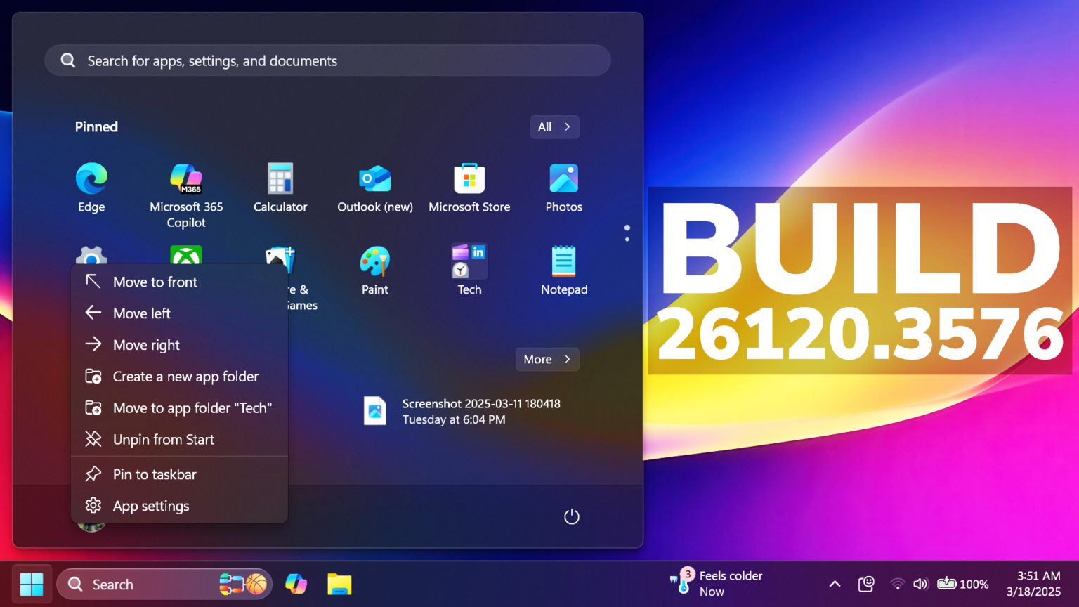 New Windows 11 Build 26120.3576 – New Start Menu Customize Options, New Mouse Settings (Beta and ...