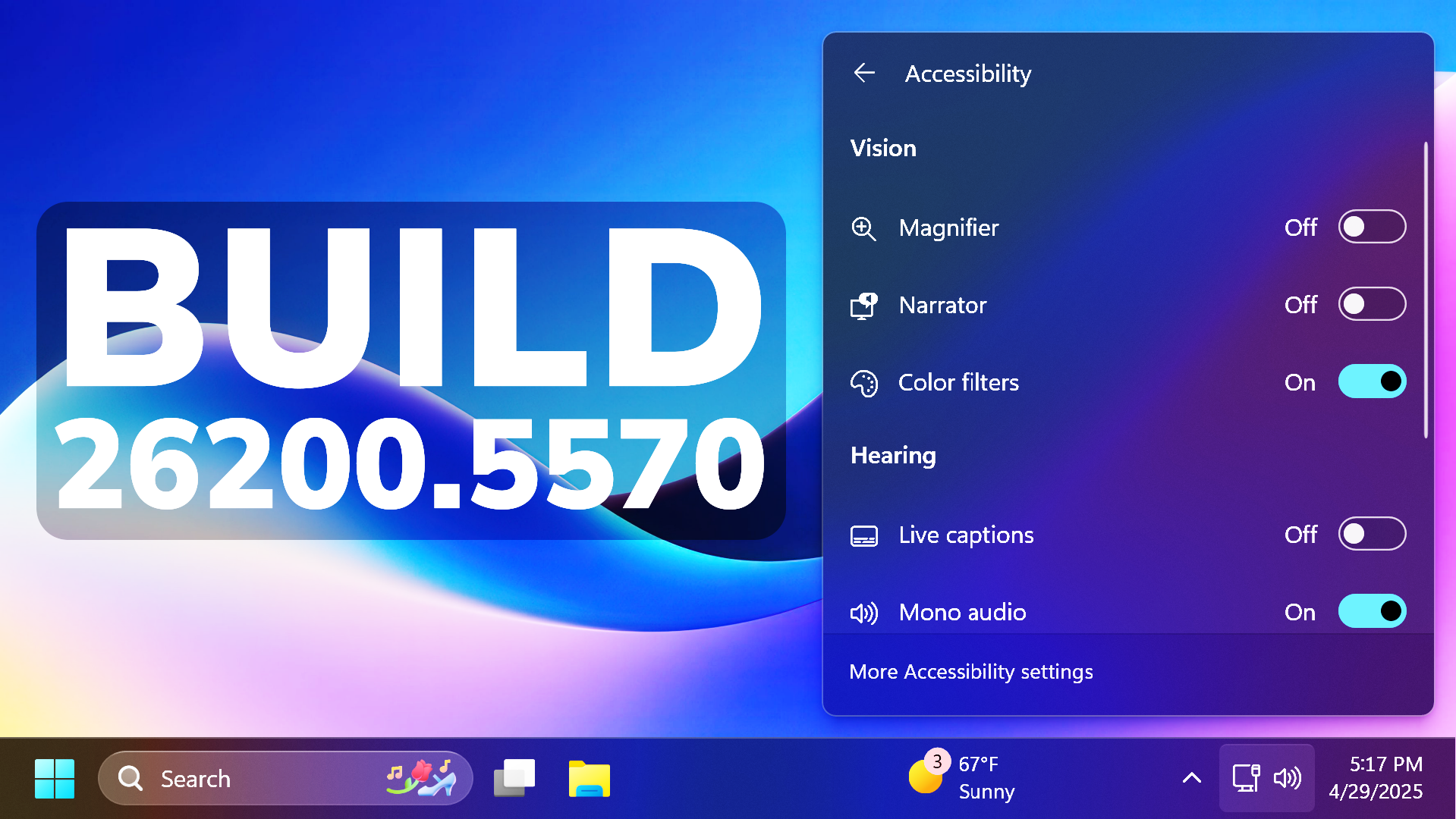 New Windows 11 Build 26200.5570 – New System Tray Options, New Notification Center and Fixes ...