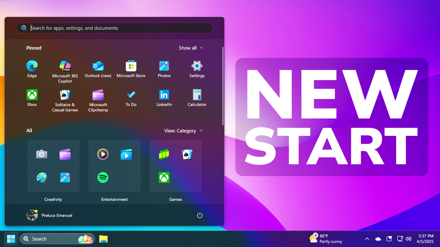 windows 11 new start menu layout - Tech Based