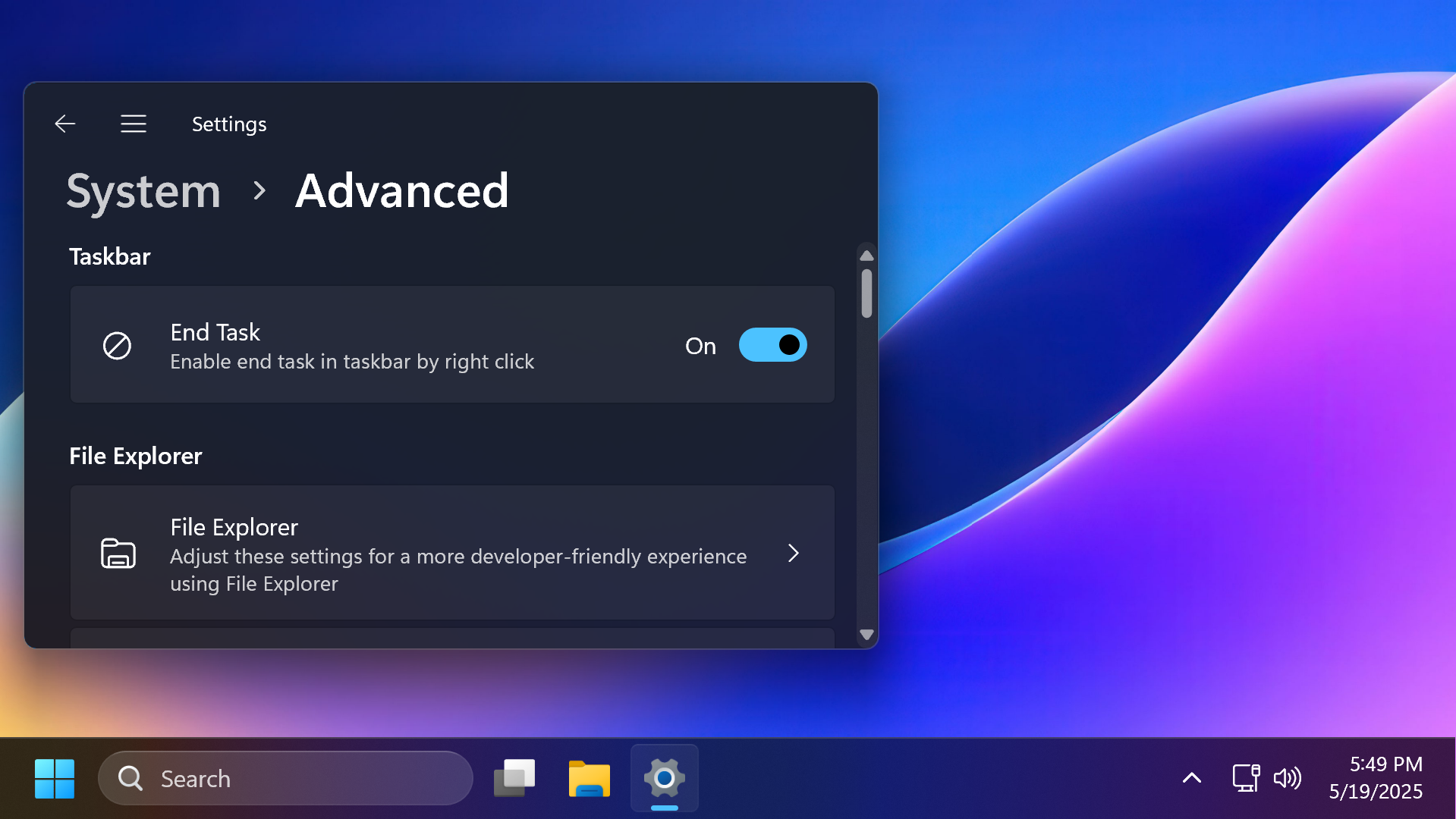 New Advanced Settings in Windows 11 Dev/Beta (How to Enable) - Tech Based