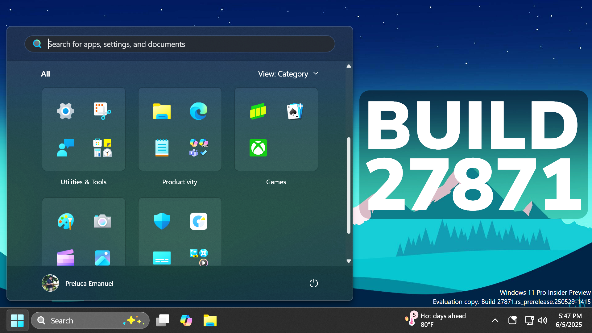 windows 11 27871 new taskbar icons - Tech Based