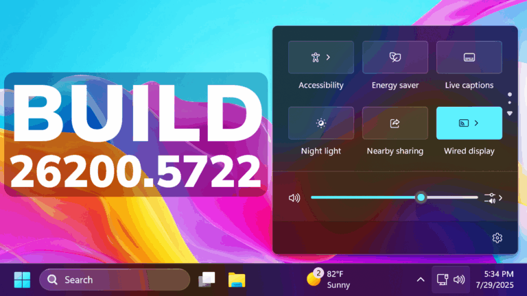 windows 11 26200.5722 - Tech Based