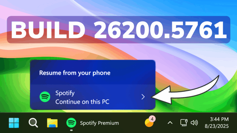 New Windows 11 25H2 Build 26200.5761 – New Taskbar Feature, New Battery ...