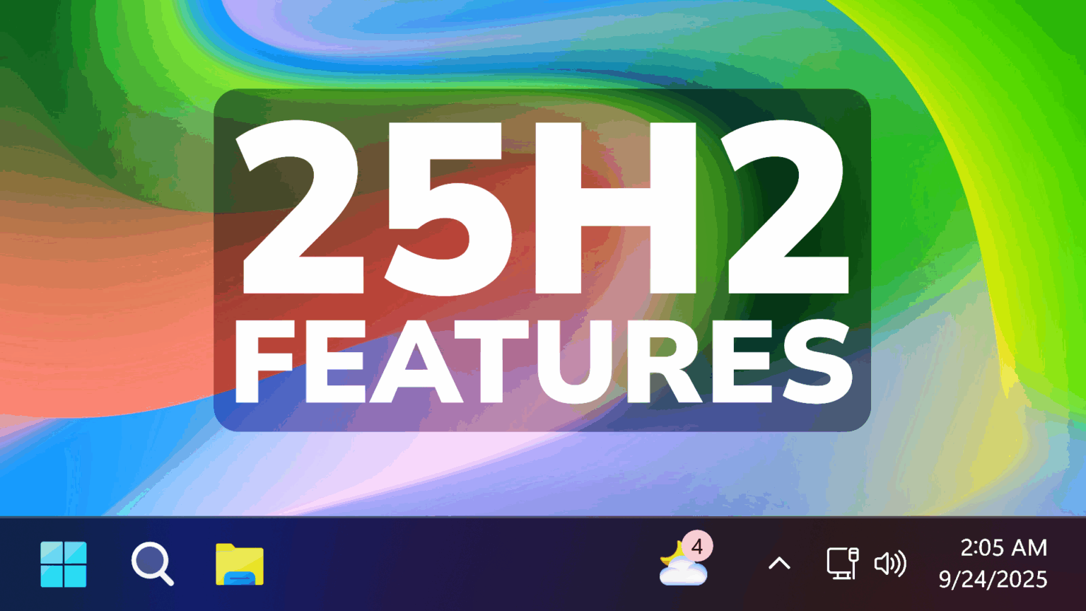 New Windows 11 25H2 Features – Live Wallpaper, New Settings, New Drag ...