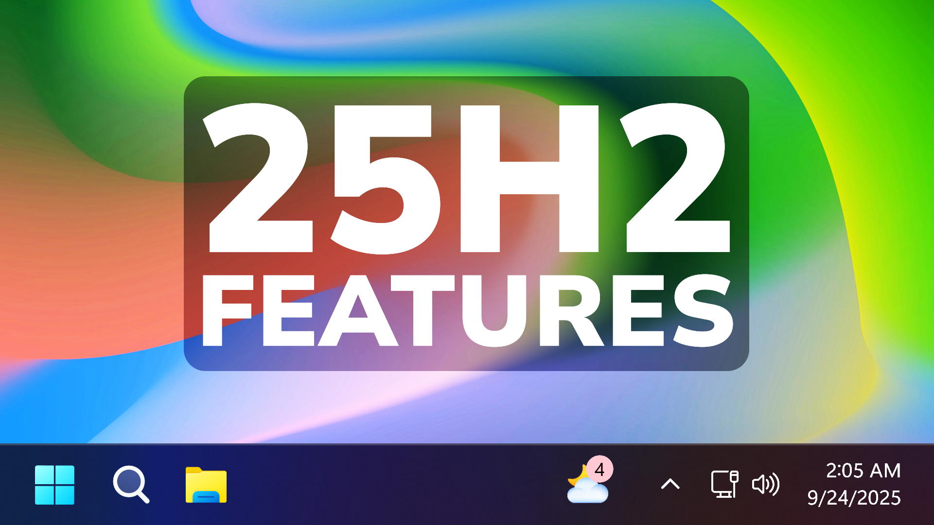 New Windows 11 25H2 Features - Live Wallpaper techbased - Tech Based