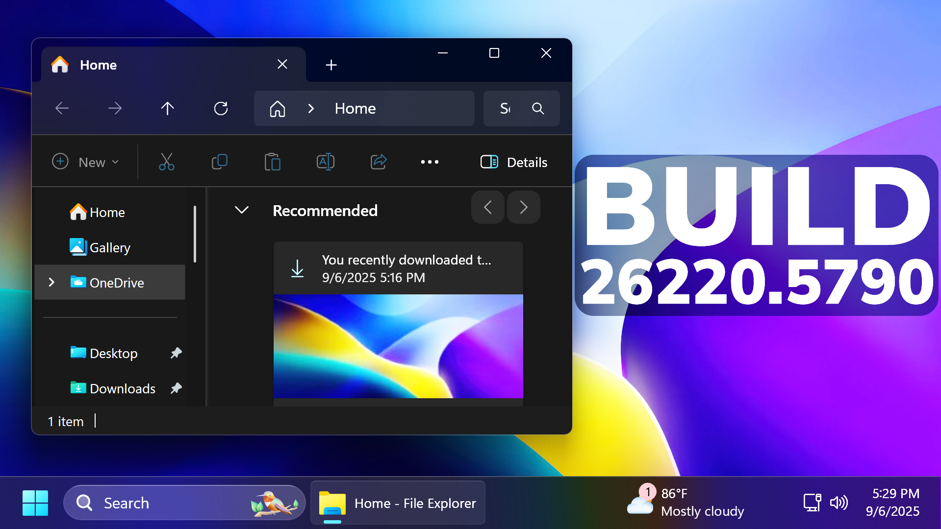 New Windows 11 25H2 Build 26220.5790 – New File Explorer Features, New ...